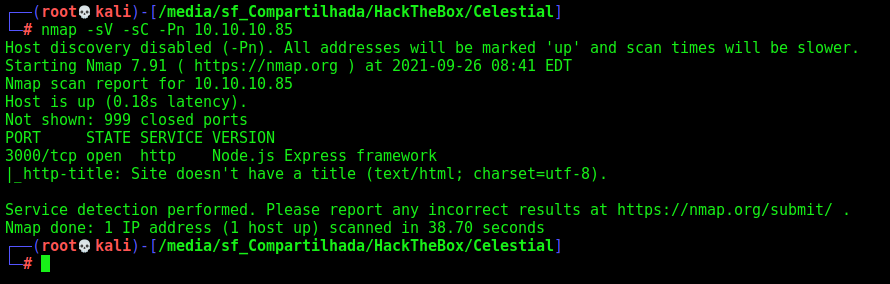 HackTheBox - Celestial | 0x4rt3mis